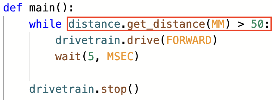 Unit 5 Detecting Walls From A Distance Lesson 2 Using Comparison Operators Vex Education